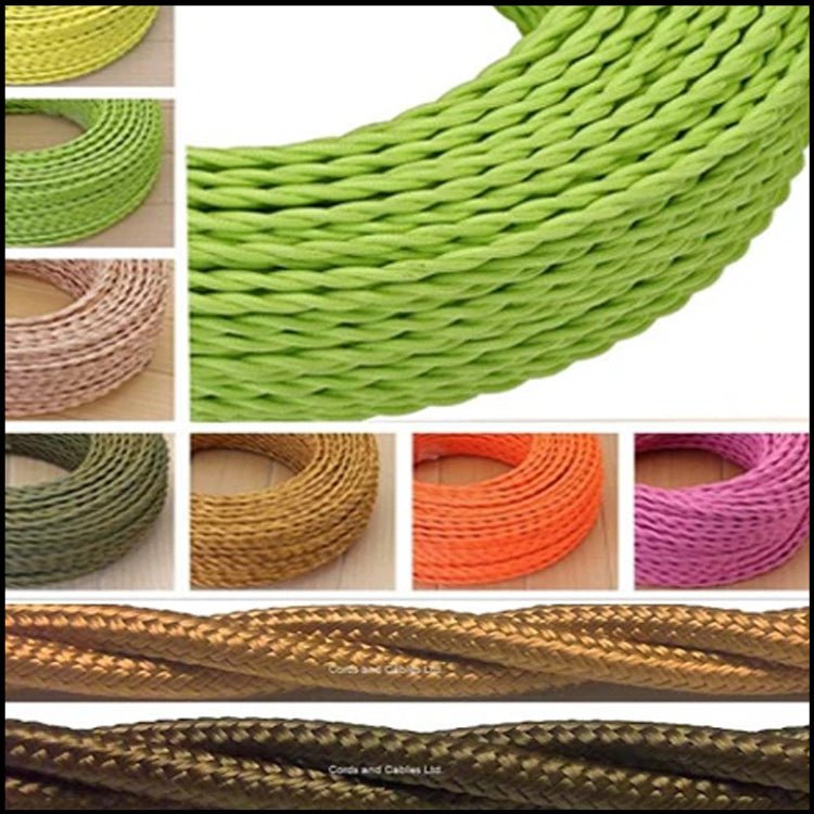 2 Core Twisted Electrical Cable | Vintagelite Uk