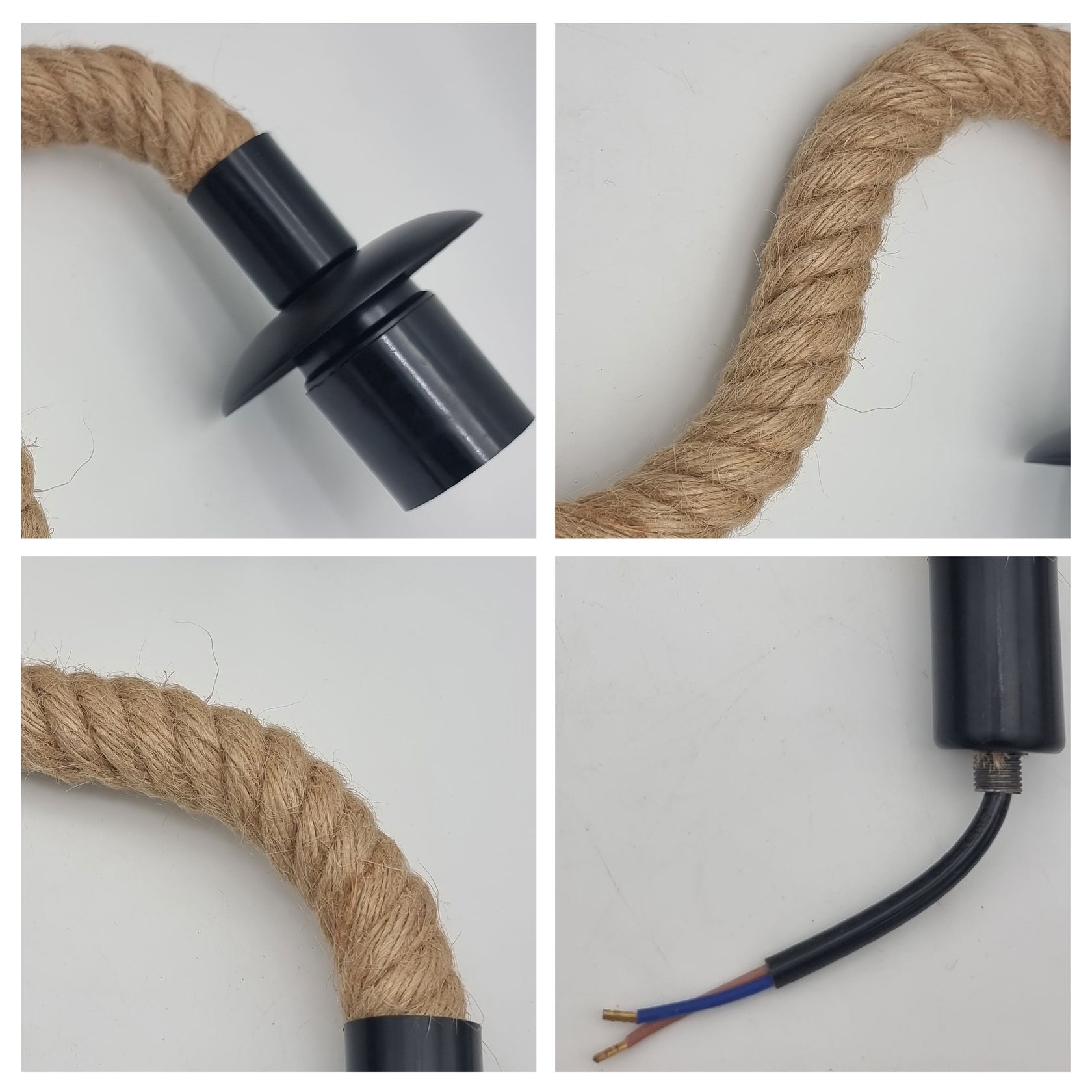 Swan Neck Style Hemp Rope Wall Light– Vintagelite