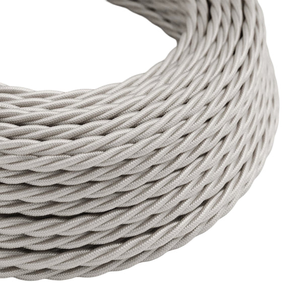3 Core 0.75mm Vintage Twisted Electrical Cable Cream – Vintagelite