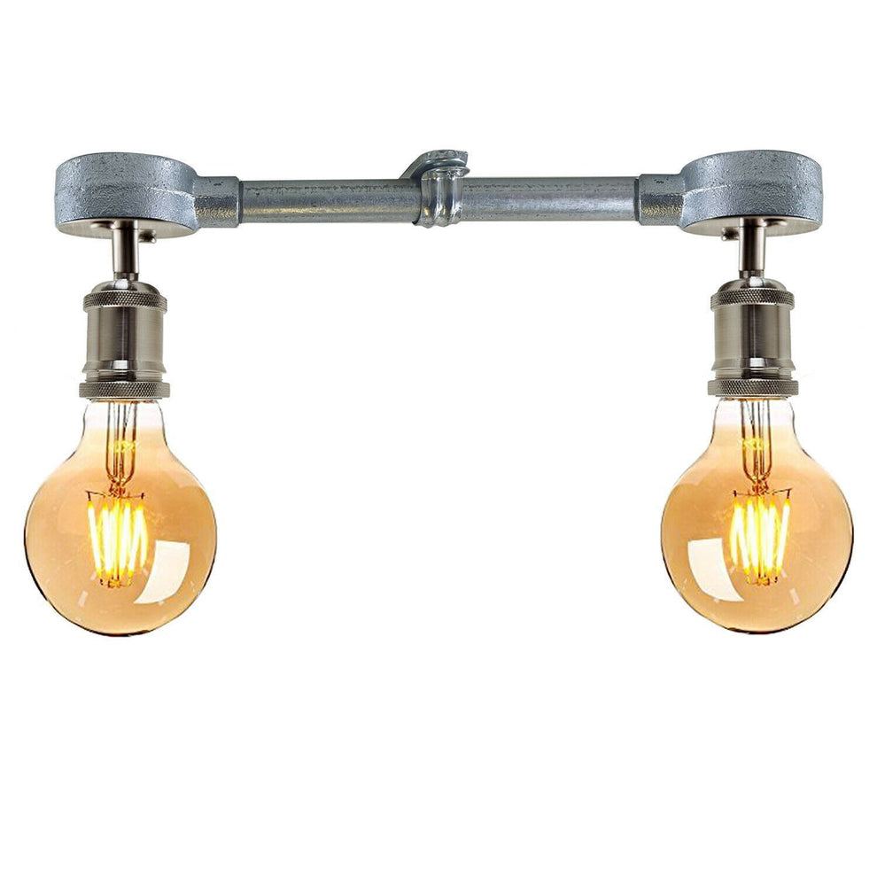 Galvanized Pipe Ceiling Light | Vintagelite UK