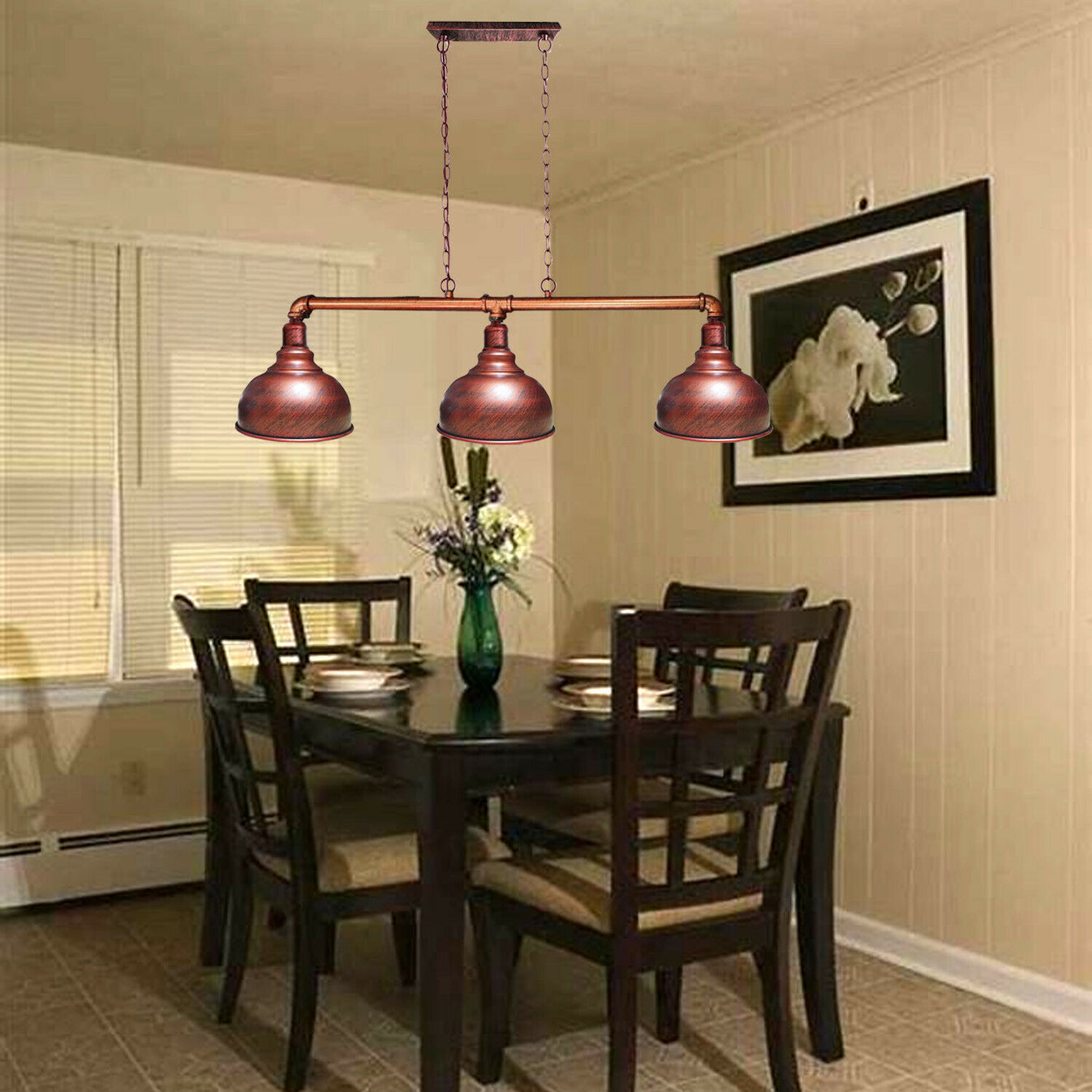 Triple Light ceiling, light fittings kitchen design – Vintagelite