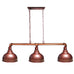 Triple Light ceiling, light fittings kitchen design – Vintagelite