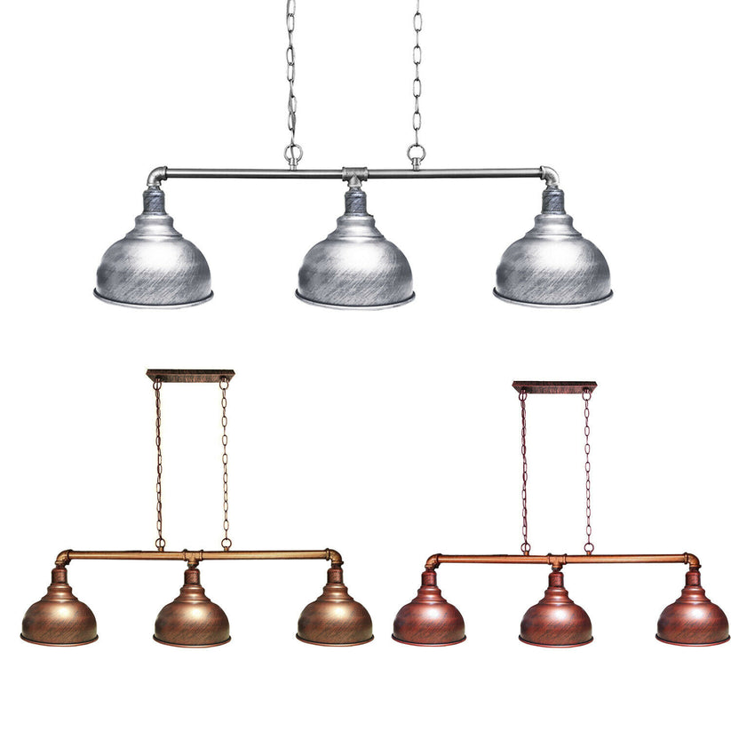 Triple Light ceiling, light fittings kitchen design – Vintagelite